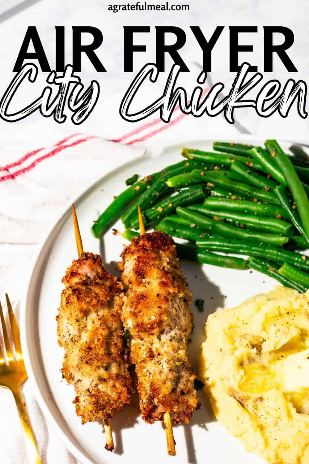 Best Air Fryer City Chicken Recipe - allinthefamilyrecipes.com