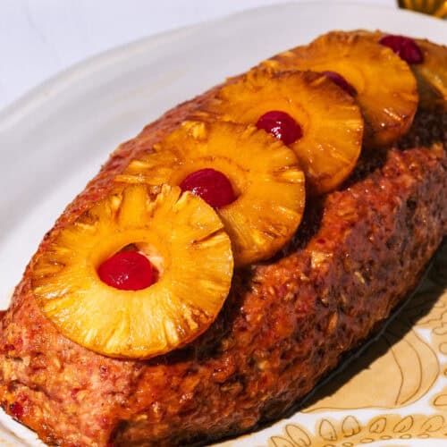 Glazed Ham Loaf with Pineapple and Brown Sugar - allinthefamilyrecipes.com